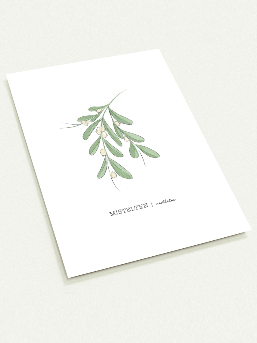 Mistletoe greeting cards (10 pcs) – Project Nord
