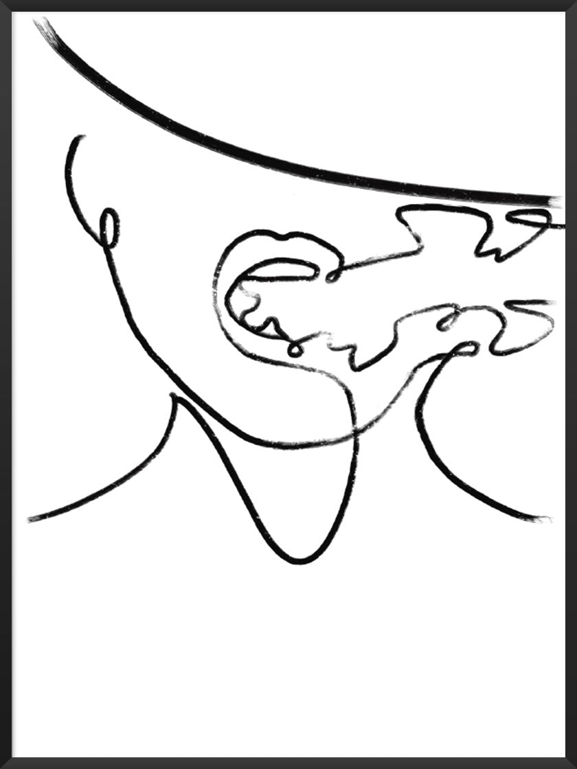 Anonymous Smoking Woman - Poster – Project Nord