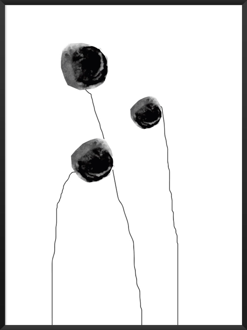 Standing Flowers - Minimalist Flower Poster – Project Nord