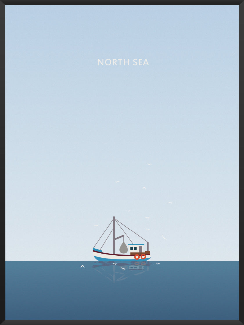 North Sea - Nautical Sea Poster – Project Nord