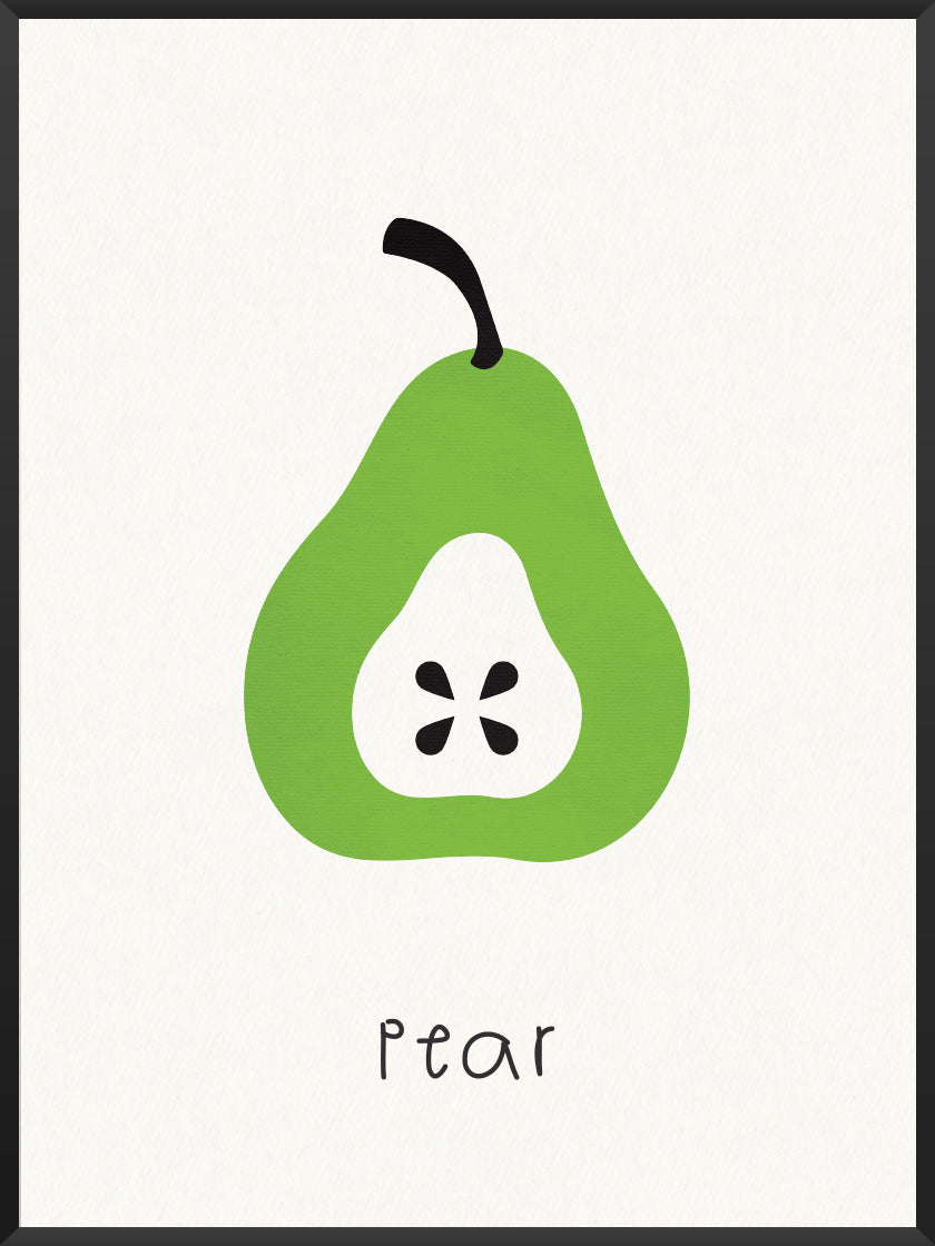 Pear - Kids Room Poster – Project Nord